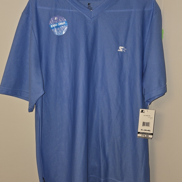 STARTER | Shirts | Starter Vintage Mens Light Blue Mesh Jersey | Poshmark